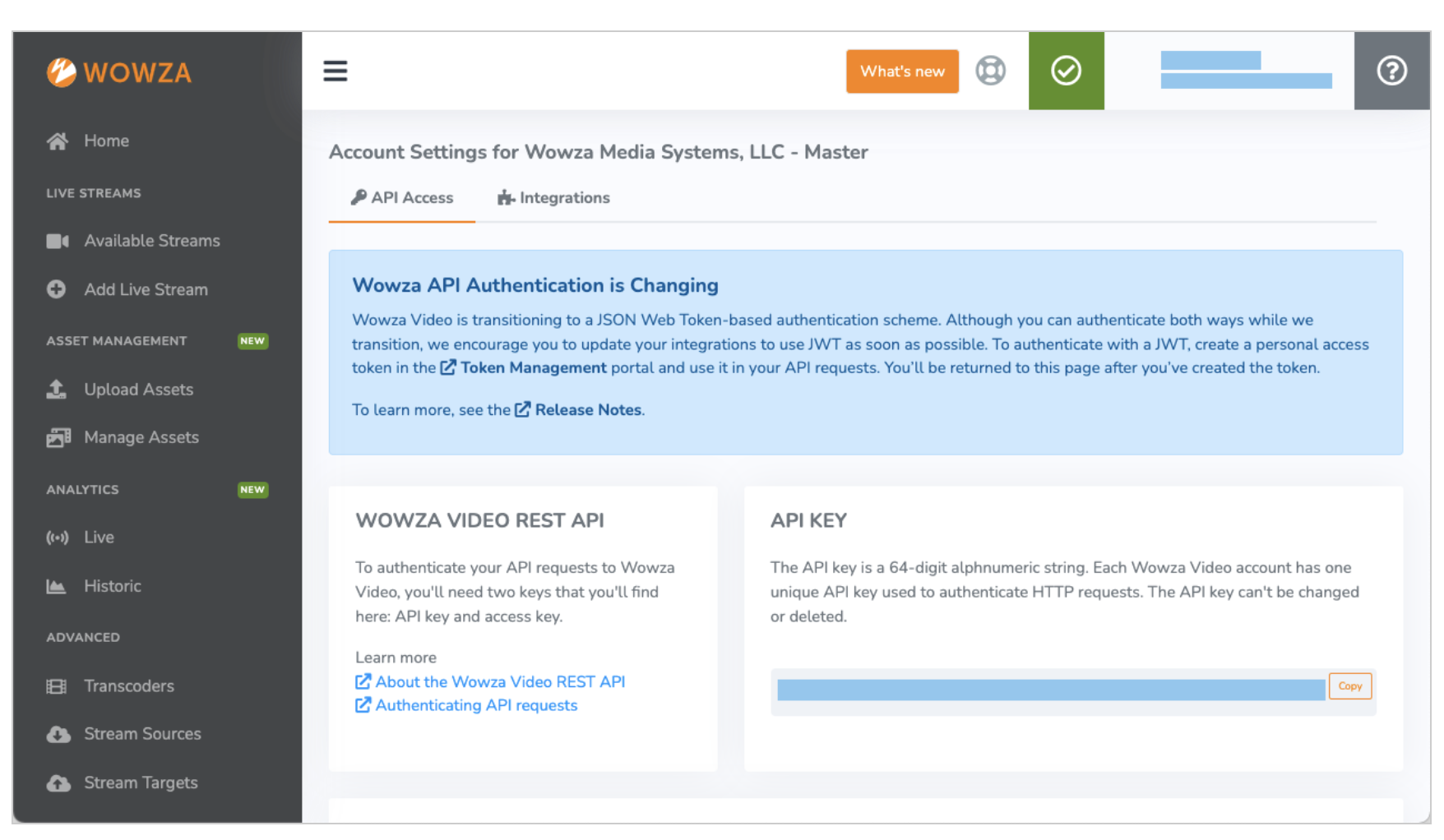 Upgrade Your Wowza Video API Authentication to Use JSON Web Tokens