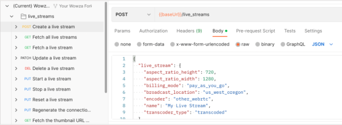 Stream Your Passion in Minutes with Wowza and Postman | Wowza
